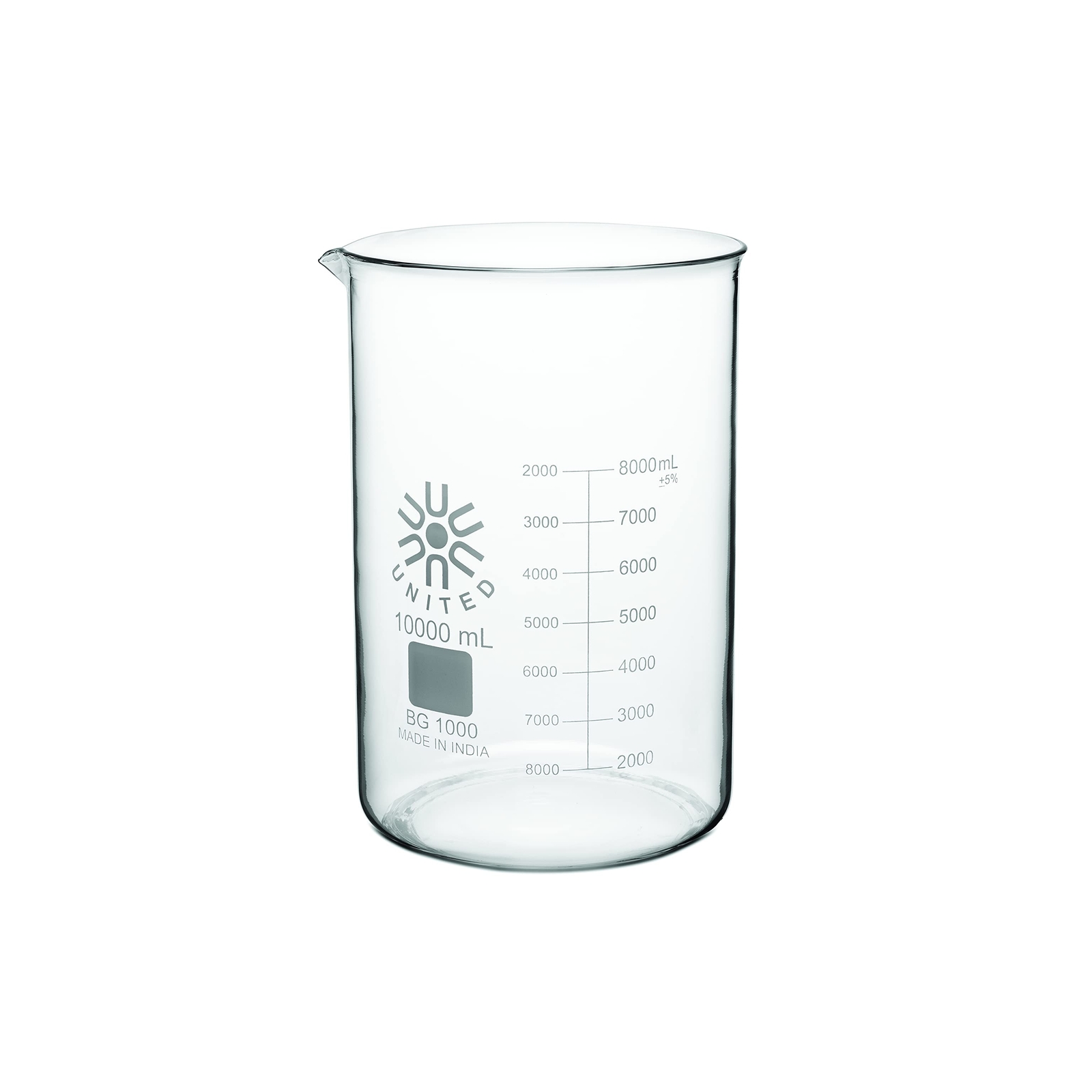 United Scientific™ BG1000-10000 Borosilicate Laboratory Grade Glass ...