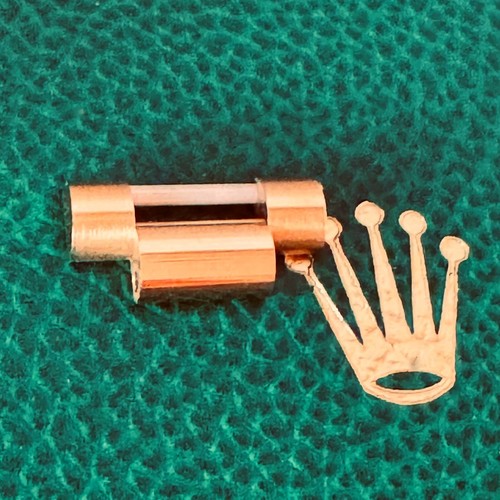 Genuine ROLEX 17.2mm 18K Gold Men's President Link with Ceramic Tube ...