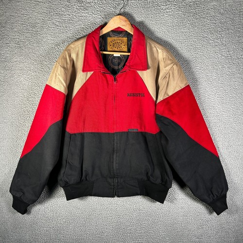 Vintage Resistol Rodeo Jacket Cripple Creek Western L USA Made Canvas ...