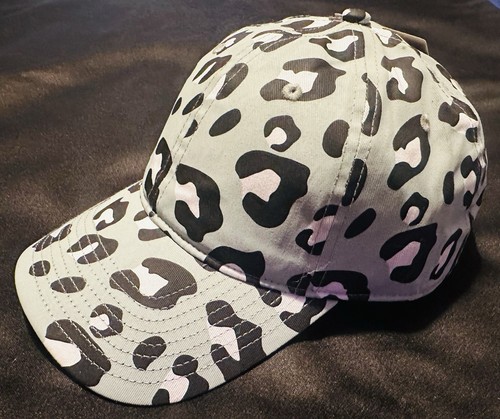 WOMENS LEOPARD SPOTTED SLOUCH STYLE HAT 🧢 OSFM MADE BY THE GAME (NWT ...