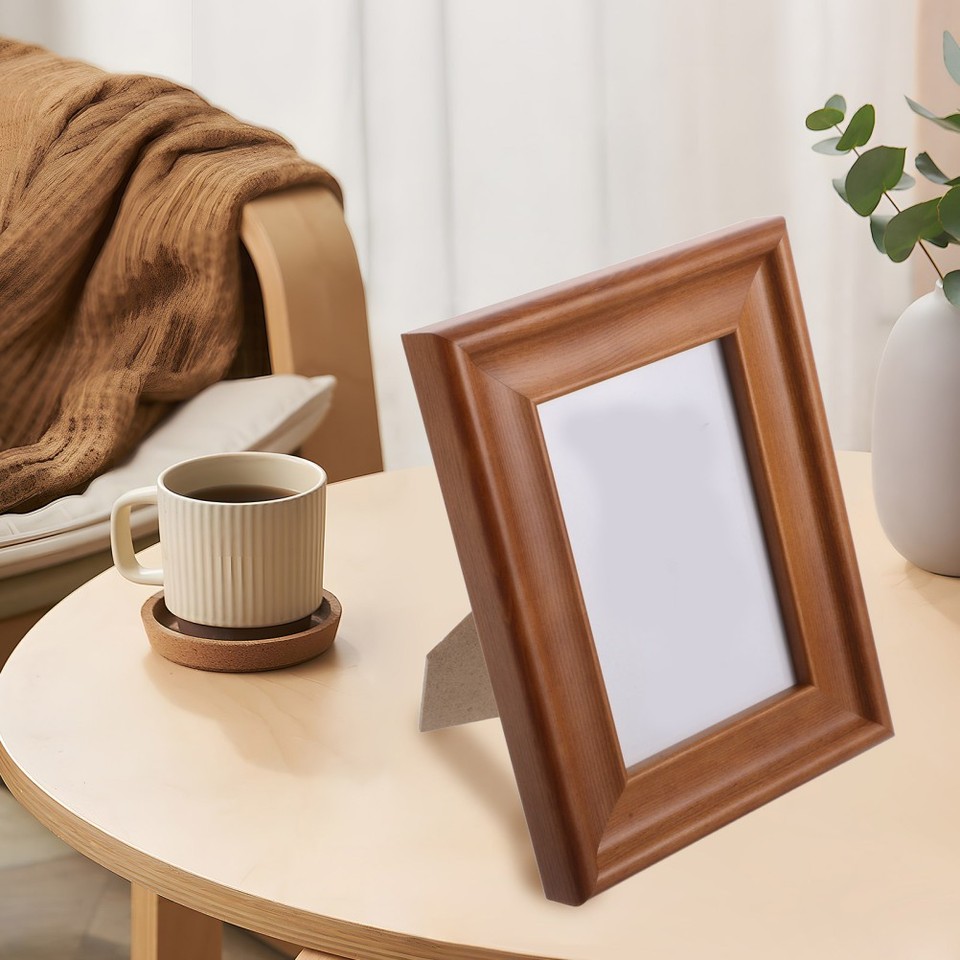 Wood Picture Frame For Desk: Rustic Wooden Standing Photo Frames ...