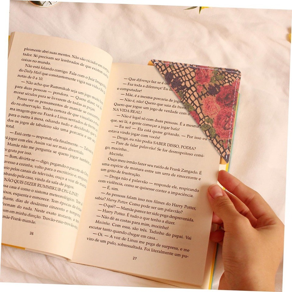 Flower Page Corner Cute Corner Bookmark Triangle Corner Bookmark ...