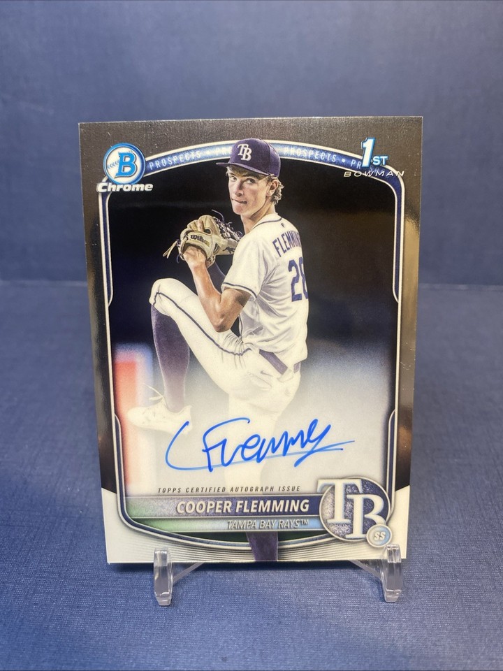 2025 Bowman Draft- COOPER FLEMMING - 1st Chrome Auto + 1st Chrome ...