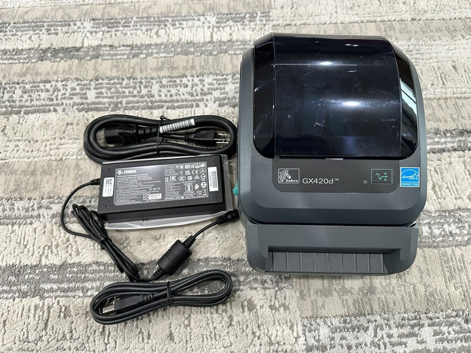 NEW Zebra GX420d Thermal Printer GX420D Thermal Label Printer W/USB ...