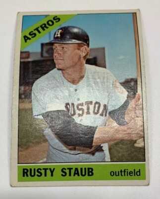 1966 Topps # 106 Rusty Staub Baseball Card Houston Astros | eBay