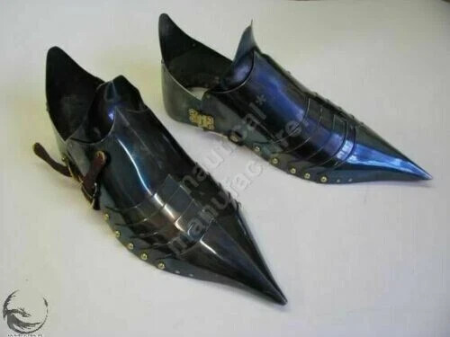 Medieval Black Feet Armor Replica Steel Sabaton Antique Shoe Armor ...