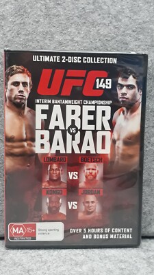 NEW: UFC# 149 FABER VS BARAO Ultimate 2-DISC Edition DVD Region 4 PAL ...