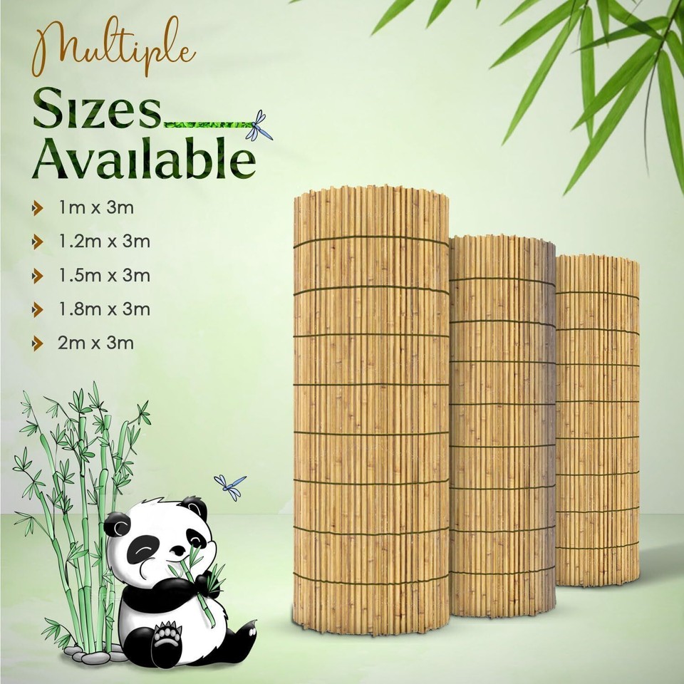Natural Reed Fence Natural Bamboo Garden Peeled Reed Fence Privacy ...
