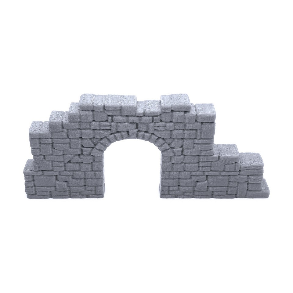 Ruined Stone Walls Set B, Terrain Scenery for Tabletop 28mm Miniatures ...