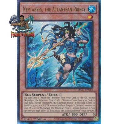 Yugioh! 1x Neptabyss the Atlantean Prince RA03-EN013 Ultimate Rare 1st ...