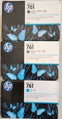 HP 761 ANY One 400ml Genuine Ink CM994A CM996A Cartridge | eBay Australia