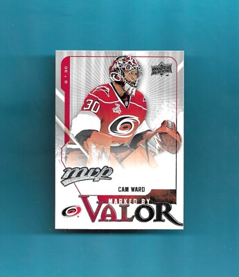 2008-09 Upper Deck MVP MARKED BY VALOR # MV4 CAM WARD CAROLINA ...