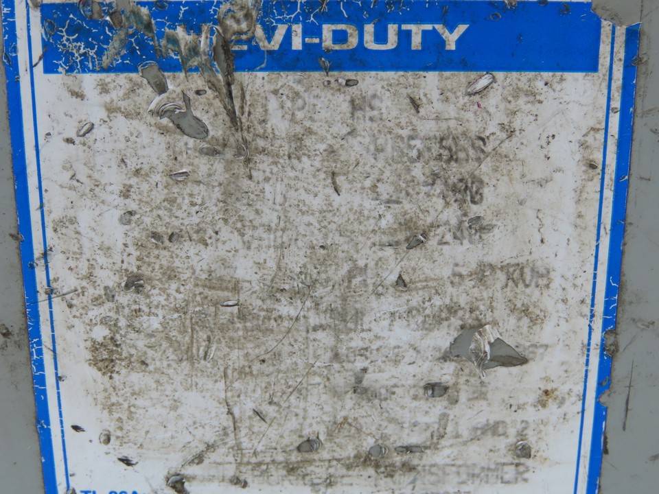 Hevi-Duty HS5F5AS Wall Mount Transformer 5KVA HV 240x480V LV 120/240V ...