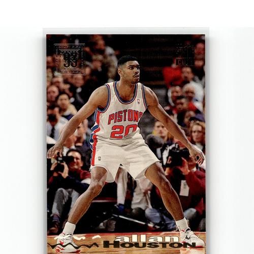 Allan Houston 1993-94 Stadium Club #247 RC Detroit Pistons Basketball ...