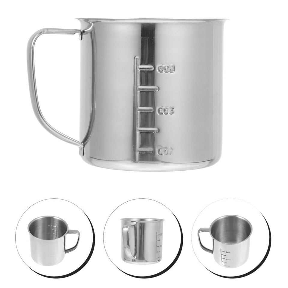 1Pc Stainless Steel Measuring Cup Hospital Measuring Cup Silver ...
