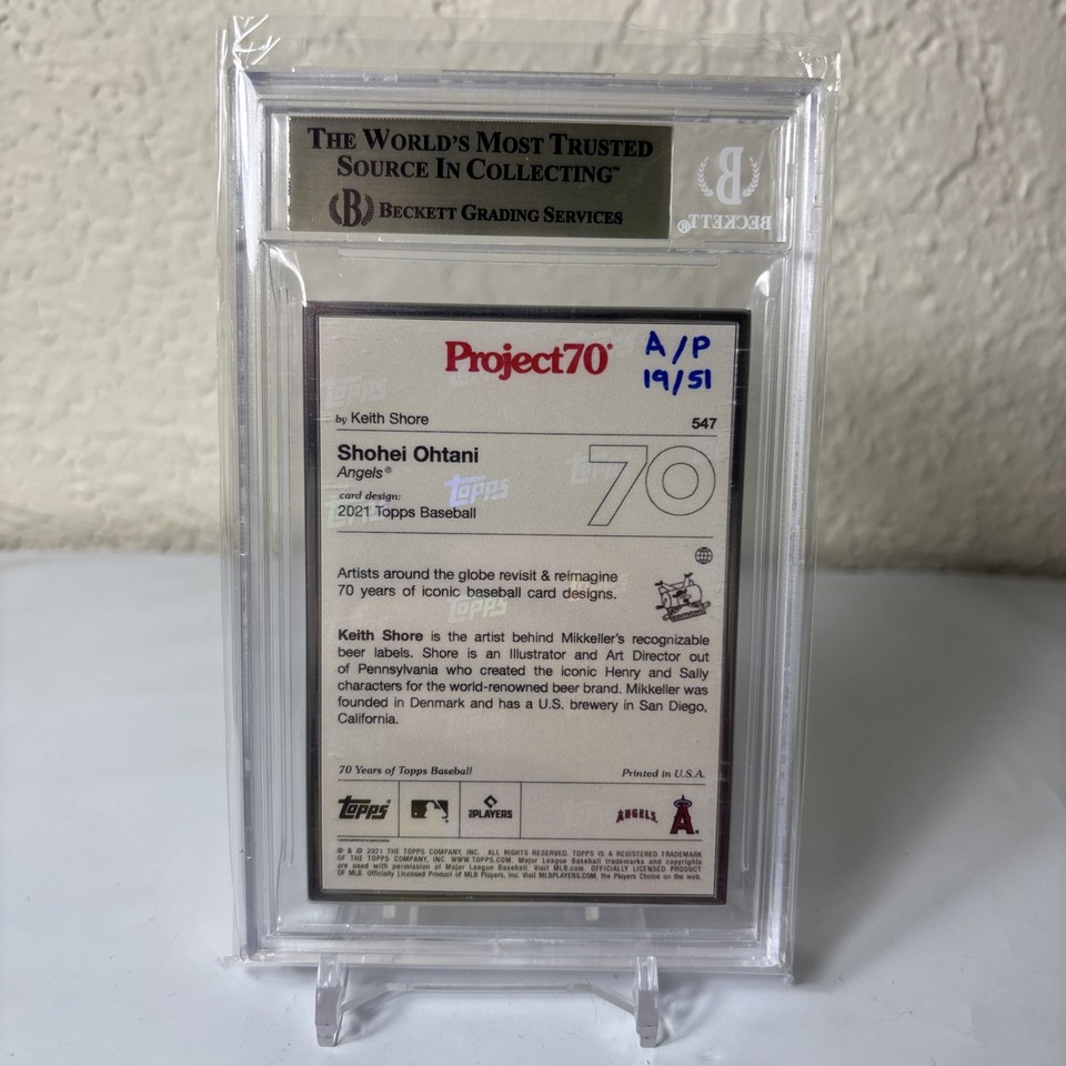 2021 Topps Project 70 Artist Proof By Keith Shore Shohei Ohtani /51 ...