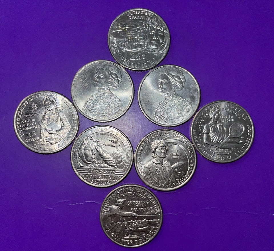 American Women Quarters Mixed Lot. Also Includes 2021 D Crossing The ...