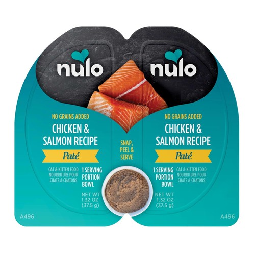 Split Cup Chicken & Salmon Recipe Grain-Free Pate Wet Cat & Kitten Food ...