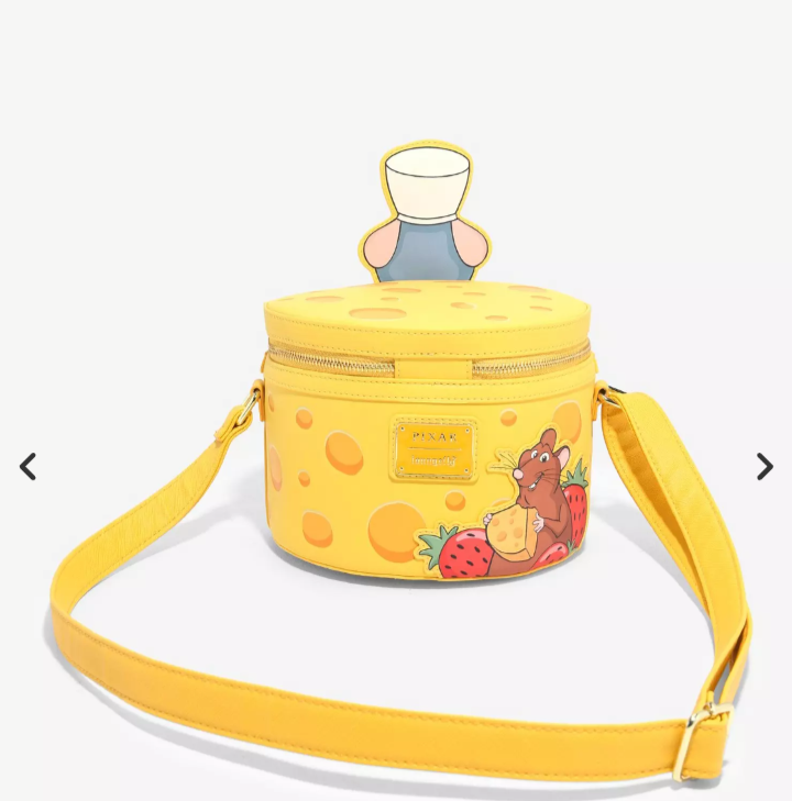 Loungefly Disney Pixar Ratatouille Remy Cheese Wheel Scented Crossbody ...