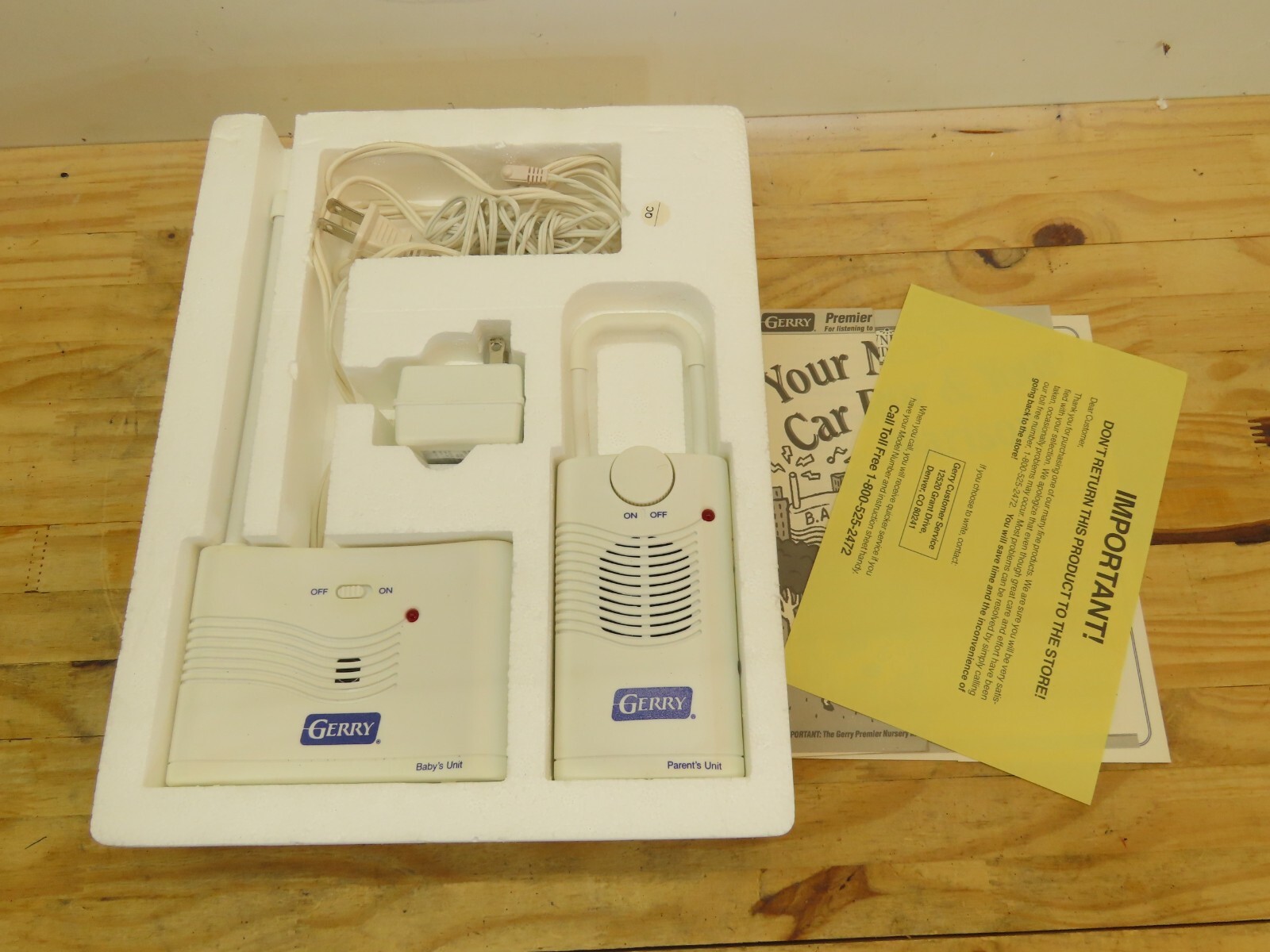 GERRY Premier Nursery Monitor-Vintage 90s Baby Monitor | eBay