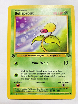 BELLSPROUT - 49/64 - 1st Edition - Jungle Set - 1999 - Pokemon - WOTC ...