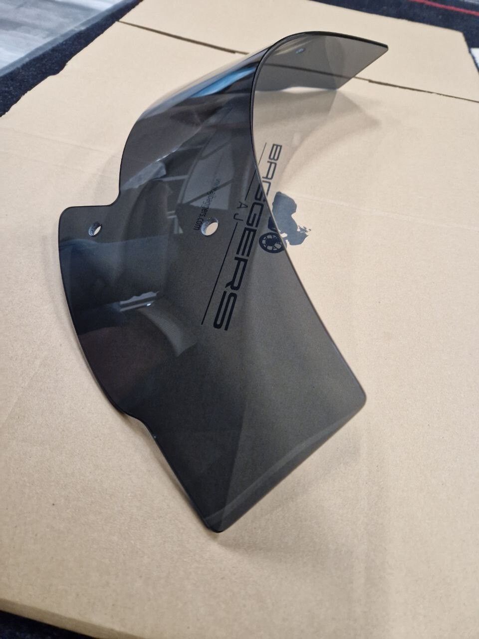 5" Dark Tinted Bumerang Windshield for Victory Magnum Cross Country ...