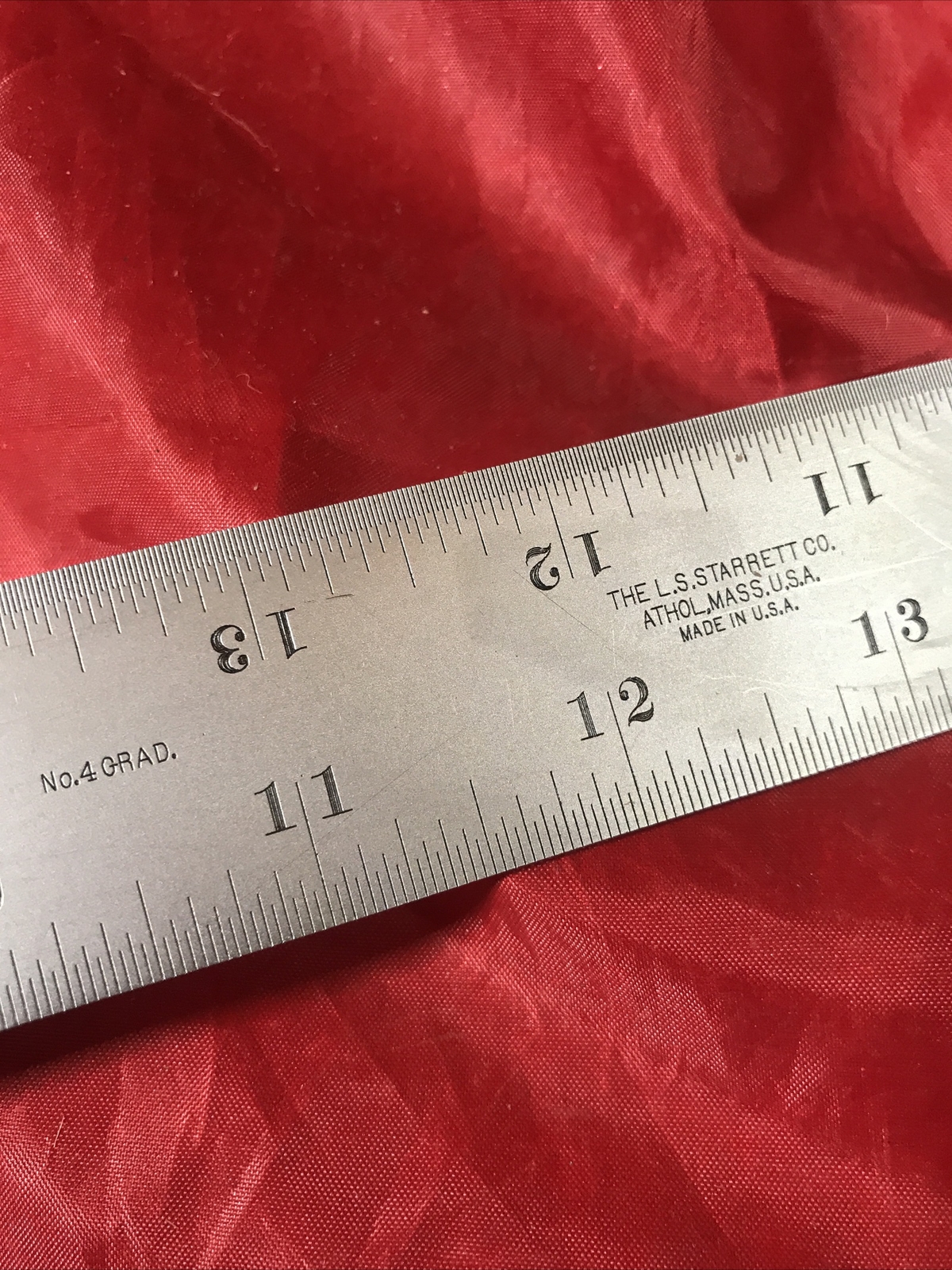 Starrett No C368 No 4 Grad Tempered Shrink 5-16” To Ft 24” Shrink Ruler ...