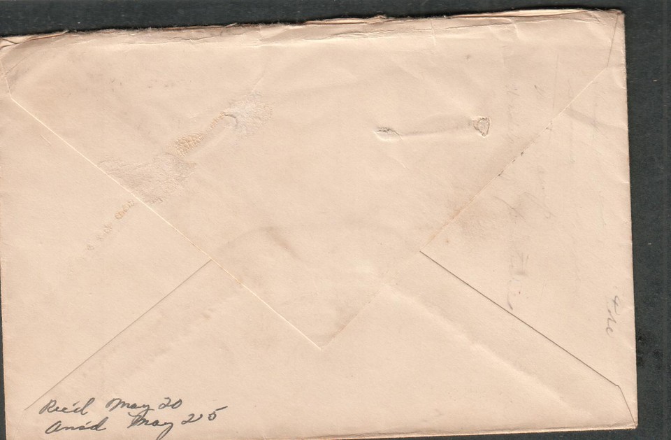 May 1944 WWII censor cover Pvt Arnold Roberts 504 MP Bn APO 464 Capua ...