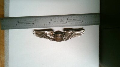 MILITARY INSIGNIA US AIR FORCE AVIATION BASIC PILOT WINGS FULL SIZE | eBay