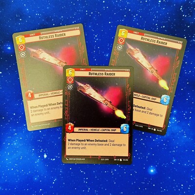 3x Ruthless Raider SOR Spark Of Rebellion Star Wars Unlimited 134 SWU ...