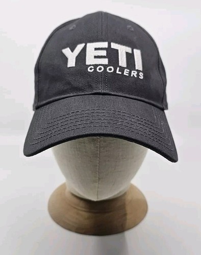 YETI Coolers Hat Gray Baseball Cap Adjustable Buckle Embroidered Camp ...