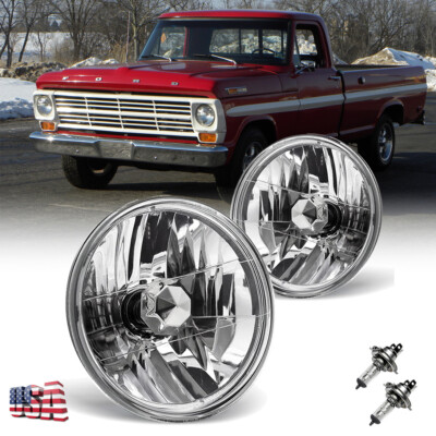 7 Inch Round Led Headlights With Turn Signals AUTOWIKI 7" Round ...