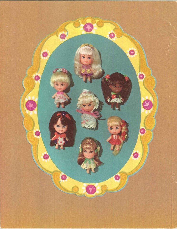 VNTG 1960s LIDDLE KIDDLE LUCKY LOCKET PAPER DOLL RARE UNCUT LASR ...