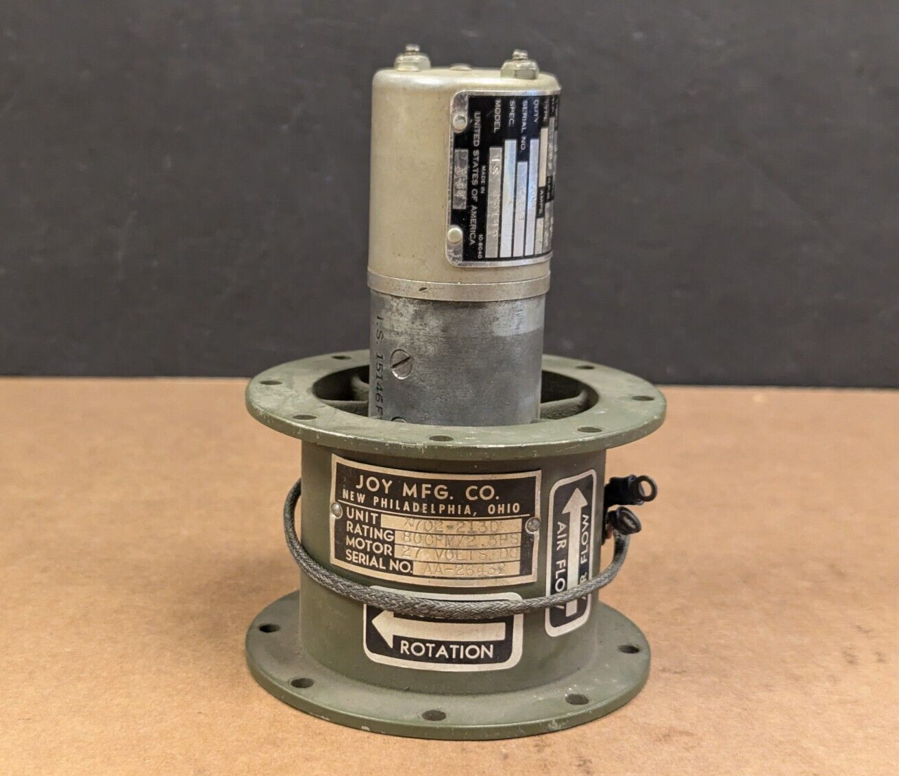 Joy Mfg Co Fan Assemby P/N X702-213D New | eBay