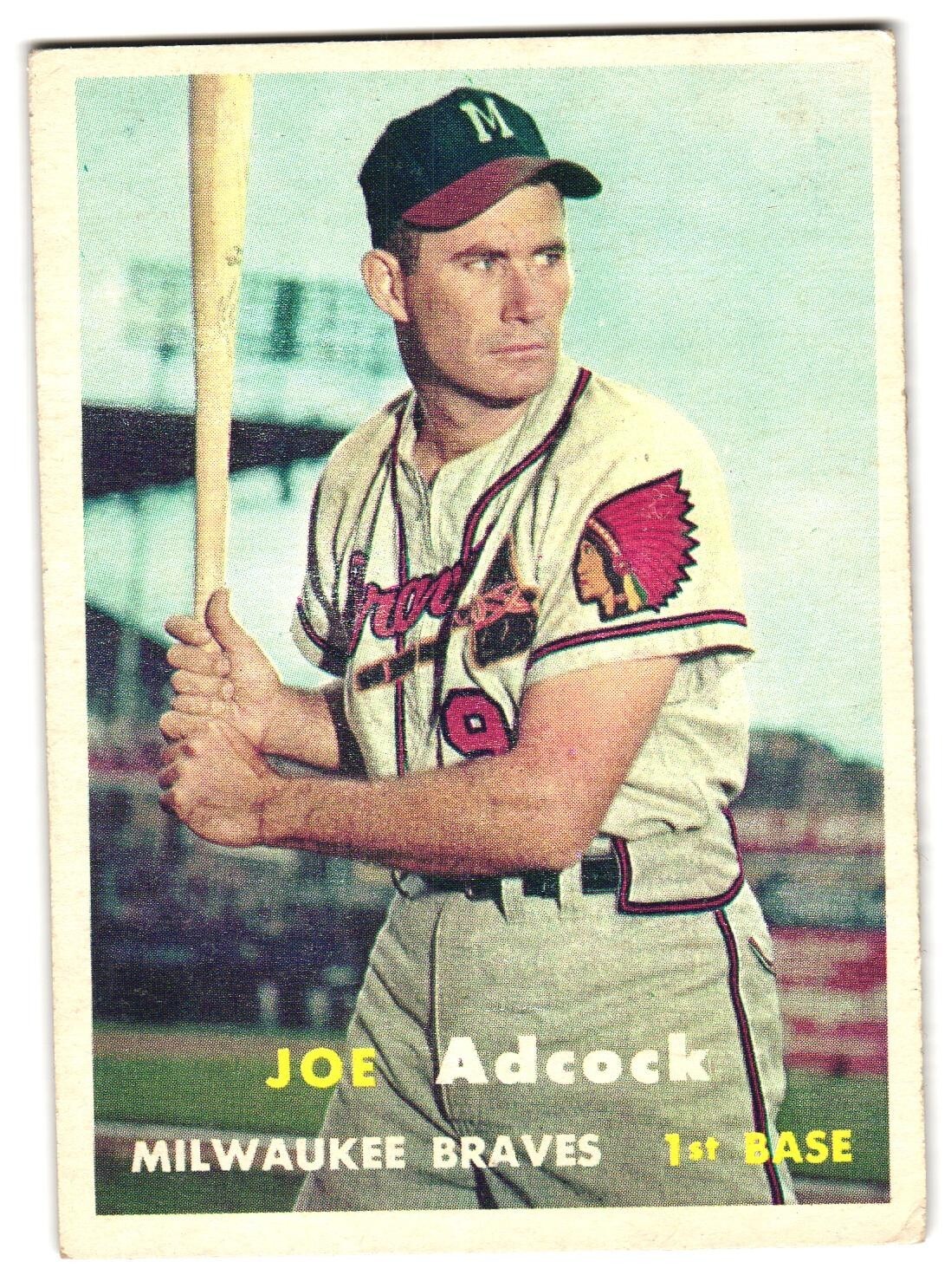 Joe Adcock 1957 Topps MLB Card # 117 | eBay