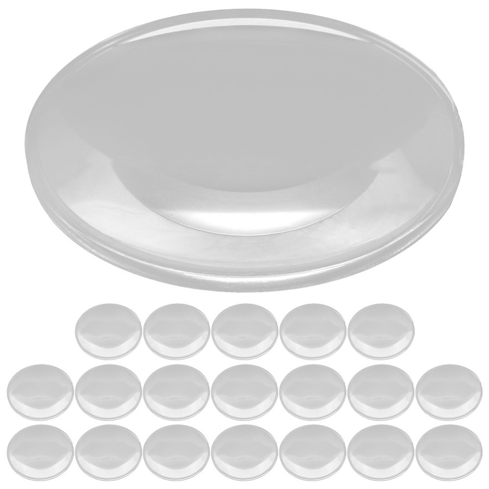 12 Pcs Magnifying Glass Lens Double Convex Lenses Pack Bulk Glasses ...