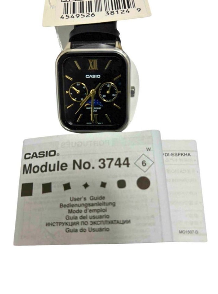 CASIO STANDARD MTP-M305 L Leather Strap Watch Japan Import Rare | eBay ...