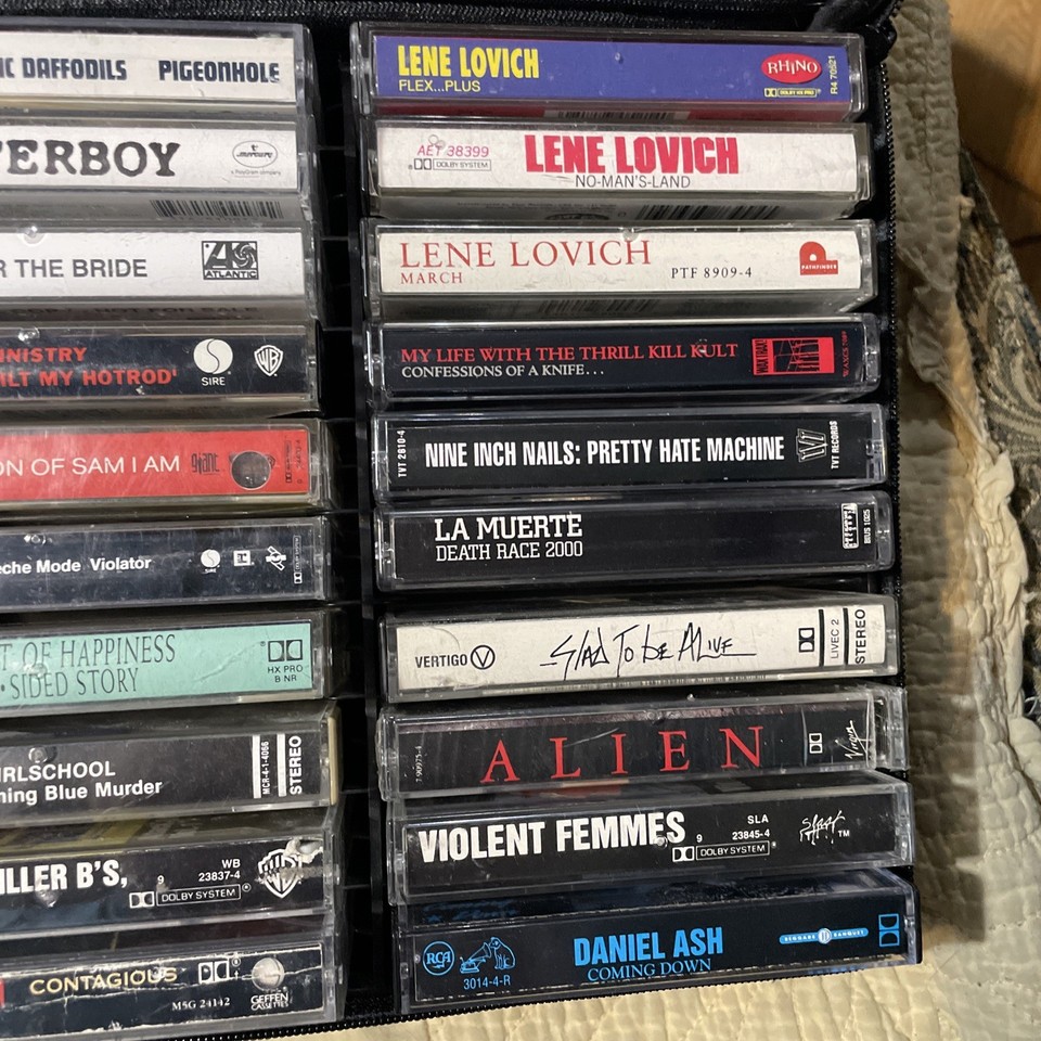 Insustrial Metal Electronic Cassette Tape Lot of 30 Wax Trax KMFDM 90s ...