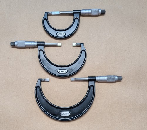 Starrett 486 3pc 0-3” (.001) Blade Micrometer Set | eBay