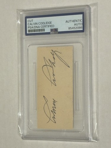 Calvin Coolidge U.S. President Political Signed Autograph Cut Psa | eBay