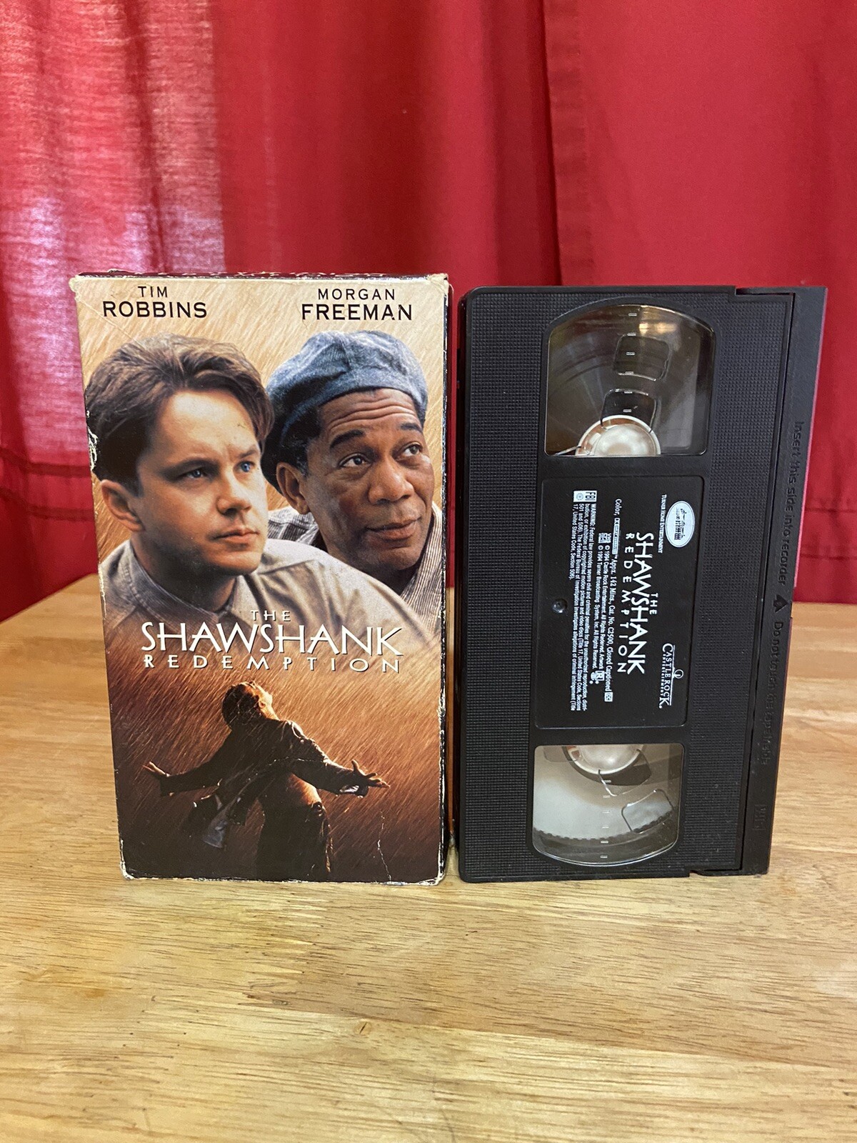 The Shawshank Redemption VH Video tape Morgan Freeman Prison movie 90s ...