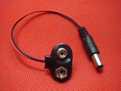 50PCS Effects Pedal 9V DC CLIP ON Battery Power Adapter CONNECTOR for ...