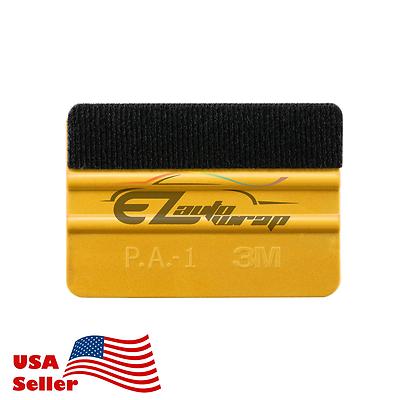 3M Gold Plastic Felt Edge Squeegee Car Vinyl Wrap Application Tool ...