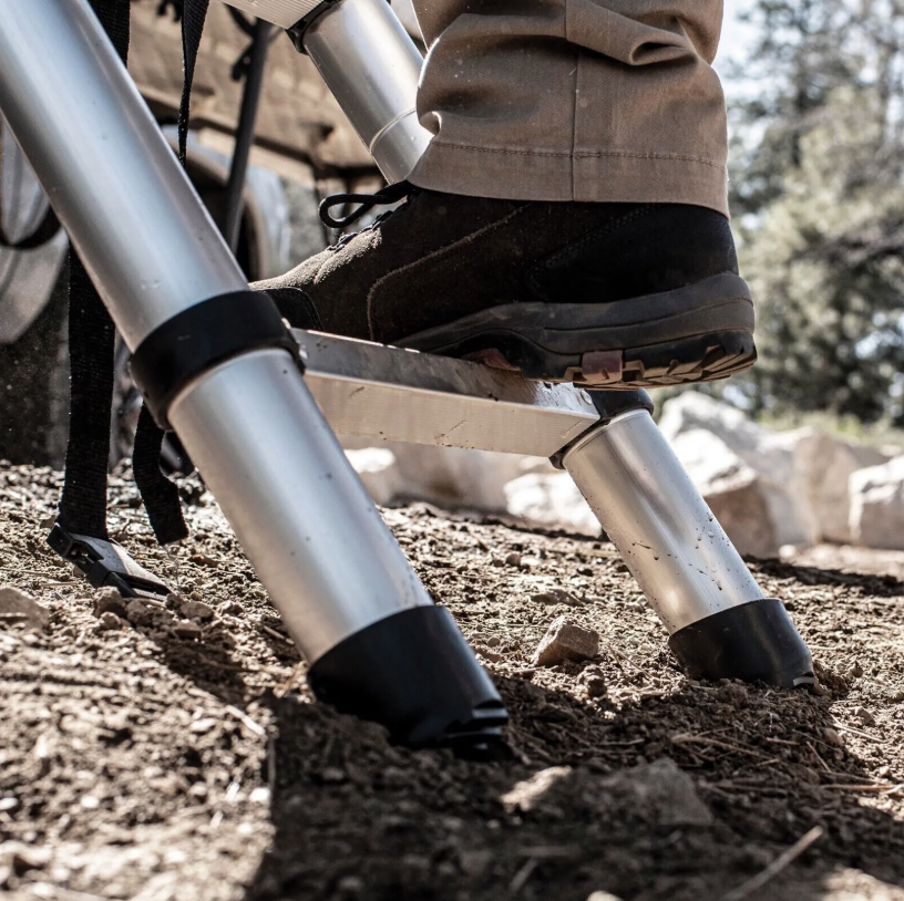 SmittyBilt GEN2 Overlander Rooftop Tent XL Gray w/ Mattress & Ladder ...
