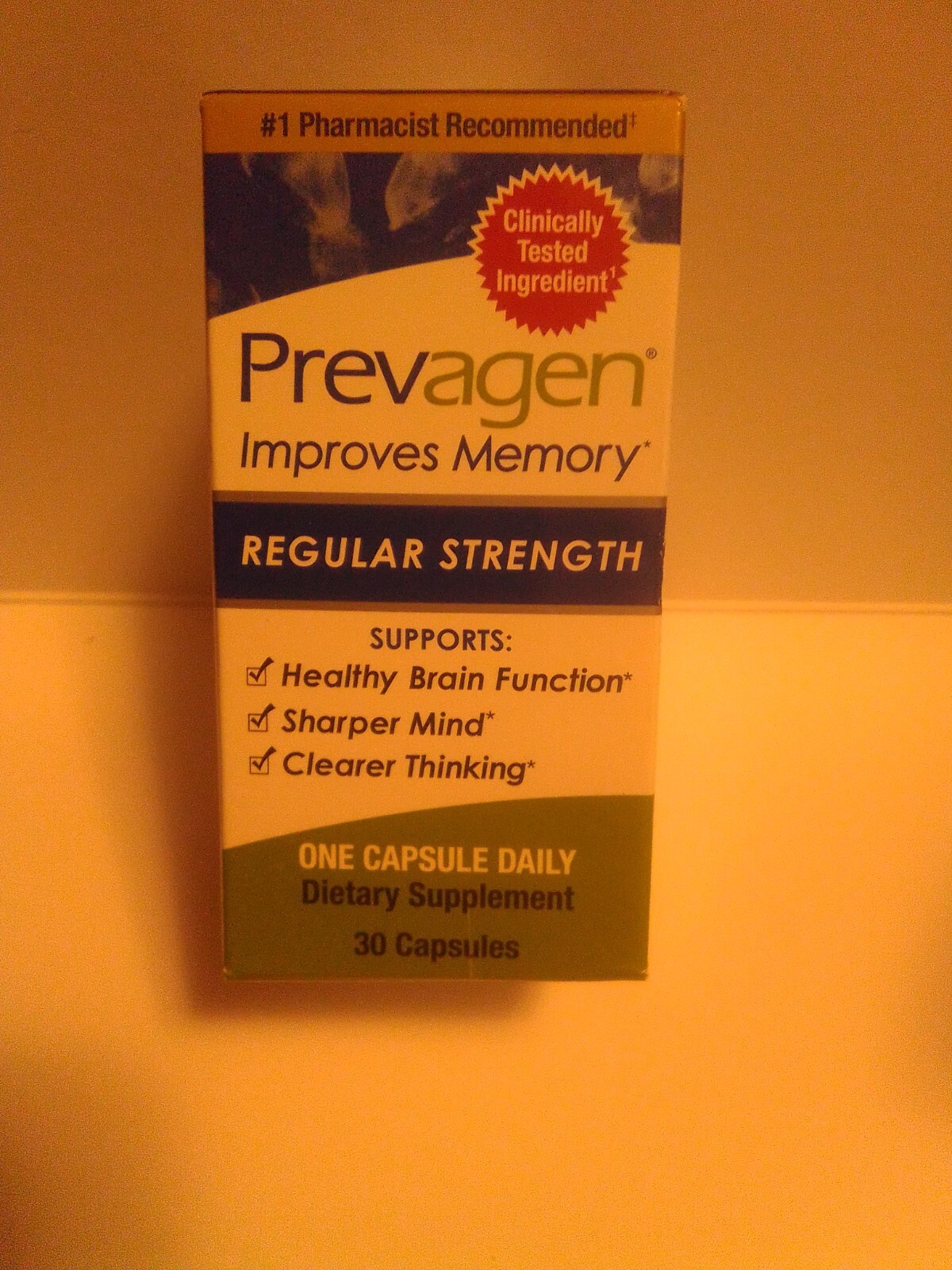 Prevagen Improves Memory Regular Strength Vitamin Capsule - 30 Capsules ...