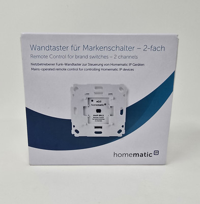 eQ-3 Homematic IP Wandtaster HmIP-BRC2 für Markenschalter 2-fach ...