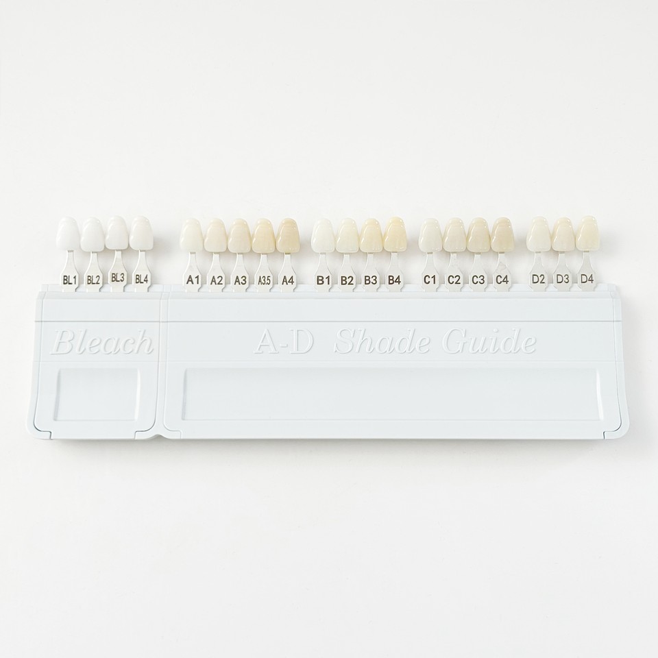 Dental Teeth Shade Guide Porcelain lvoclar 20Color A-D Tooth 4-Bleach ...