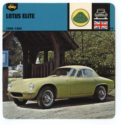 Lotus Elite - GT / Production Car Edito Service SA Auto Rally Card | eBay