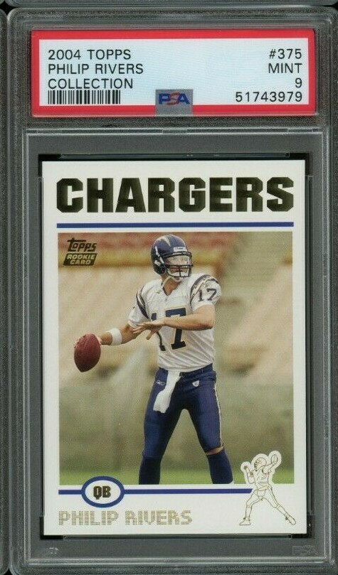 2004 Topps Collection #375 PHILLIP RIVERS Rookie PSA 9 Chargers | eBay