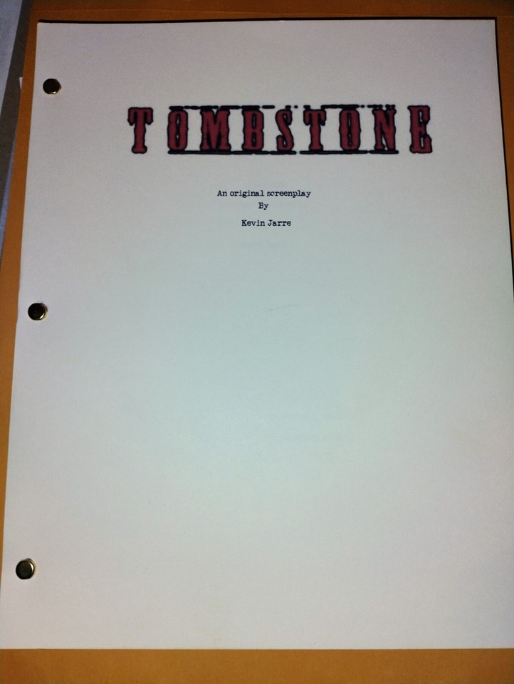 TOMBSTONE Film Script Reprint Full Screenplay Full Script 1993 Movie | eBay